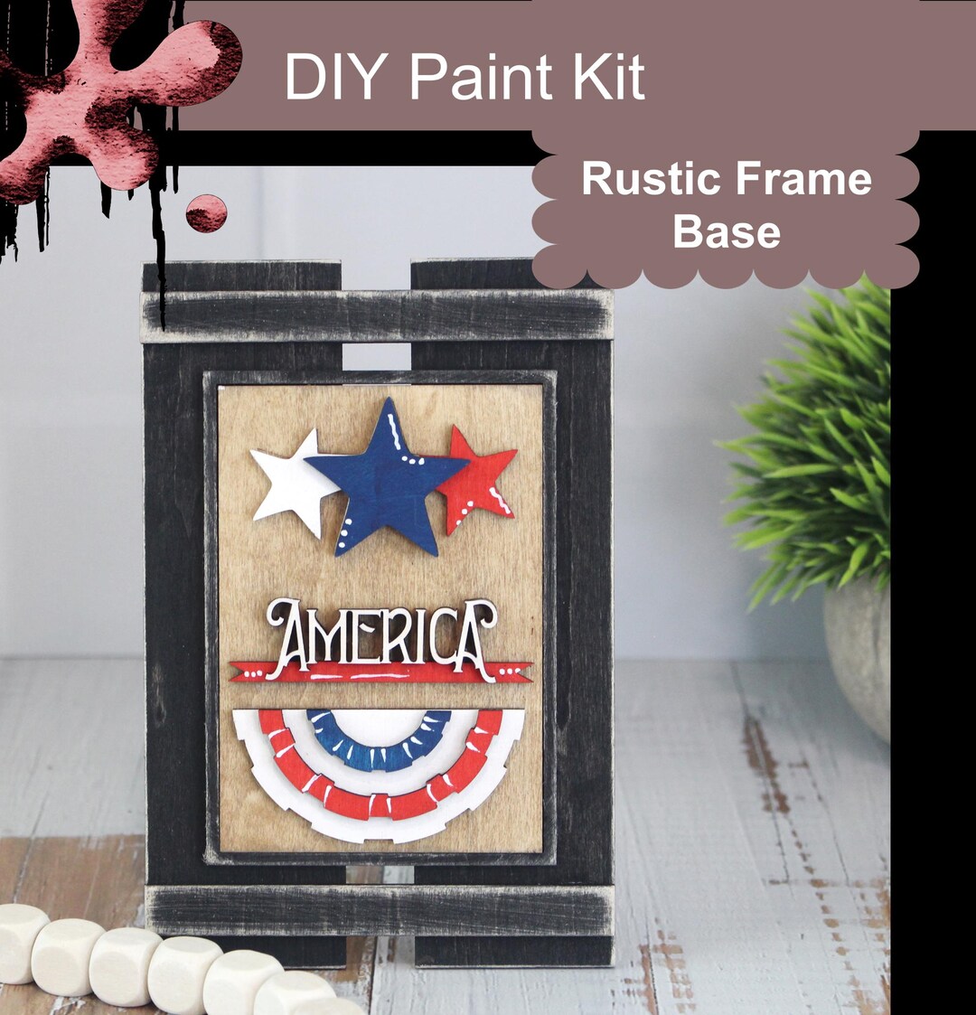 Pallet Frame for Inserts, DIY Wood Project, Tiered Tray Decor, DIY ...
