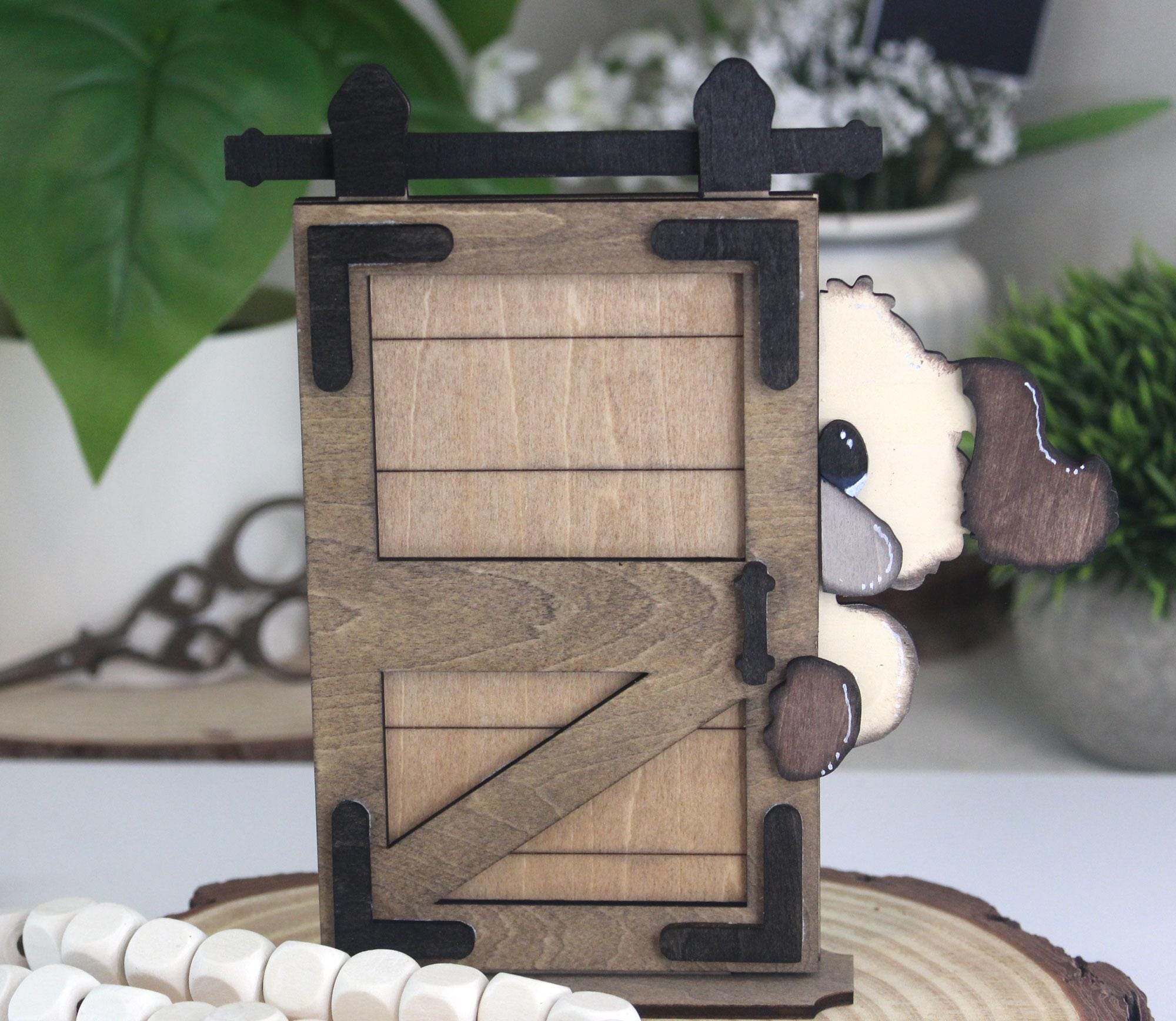 Interchangeable Barn Door for Peekers, Home Decor, Shelf Sitter, Tiered ...