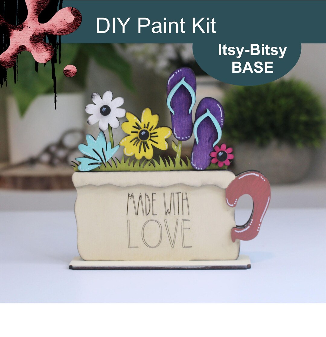Mug Base for Itsy Bitsy Inserts, DIY Wood Project, Tiered Tray Decor ...