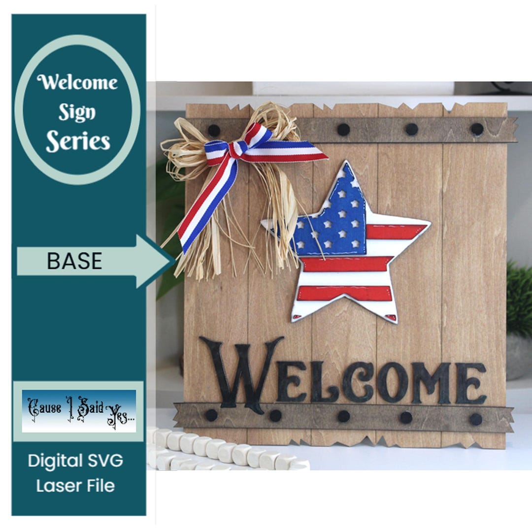 Interchangeable Welcome Sign Base, Rustic Sign, Home Decor, Pallet Sign ...
