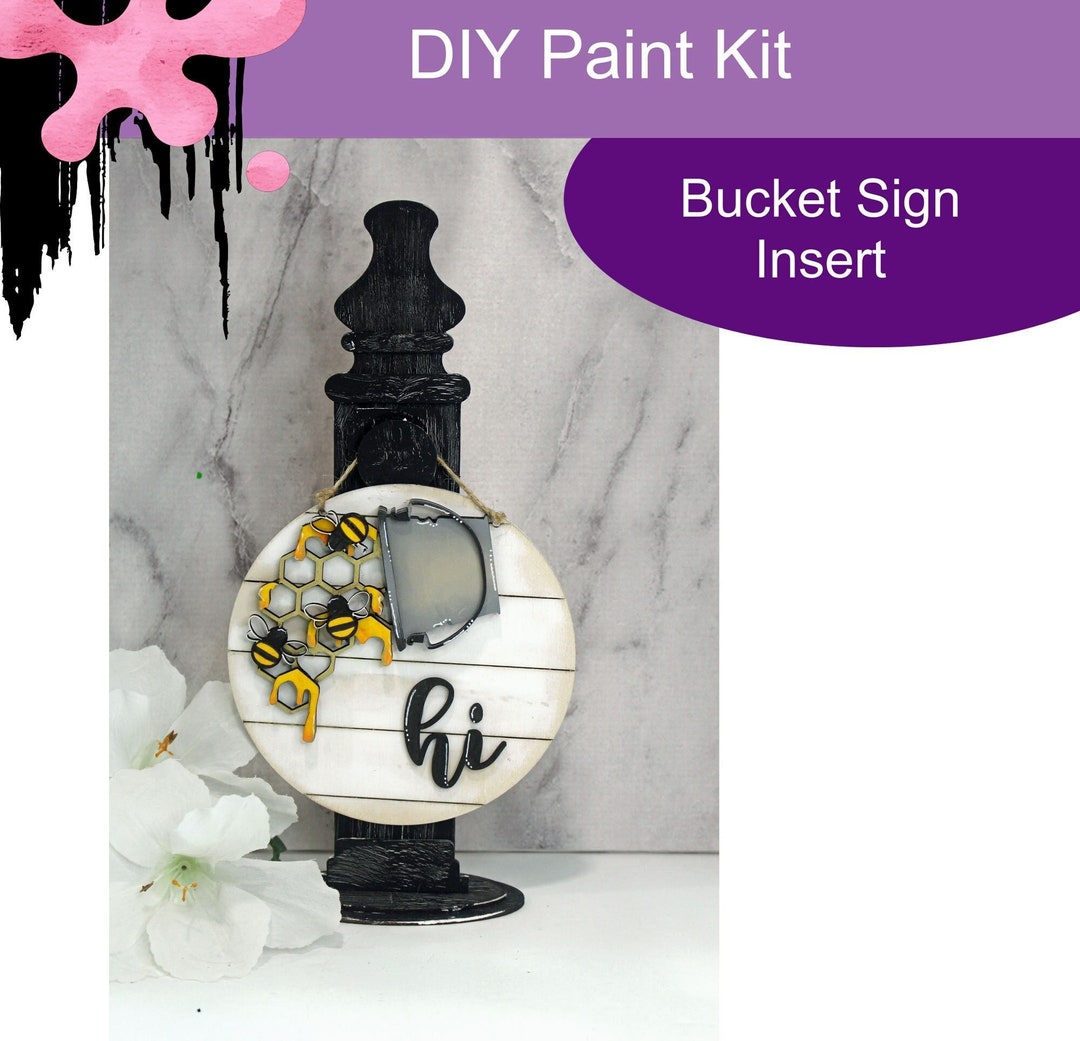 Pouring Bucket Sign Insert, DIY Wood Project, Tiered Tray Decor, DIY ...