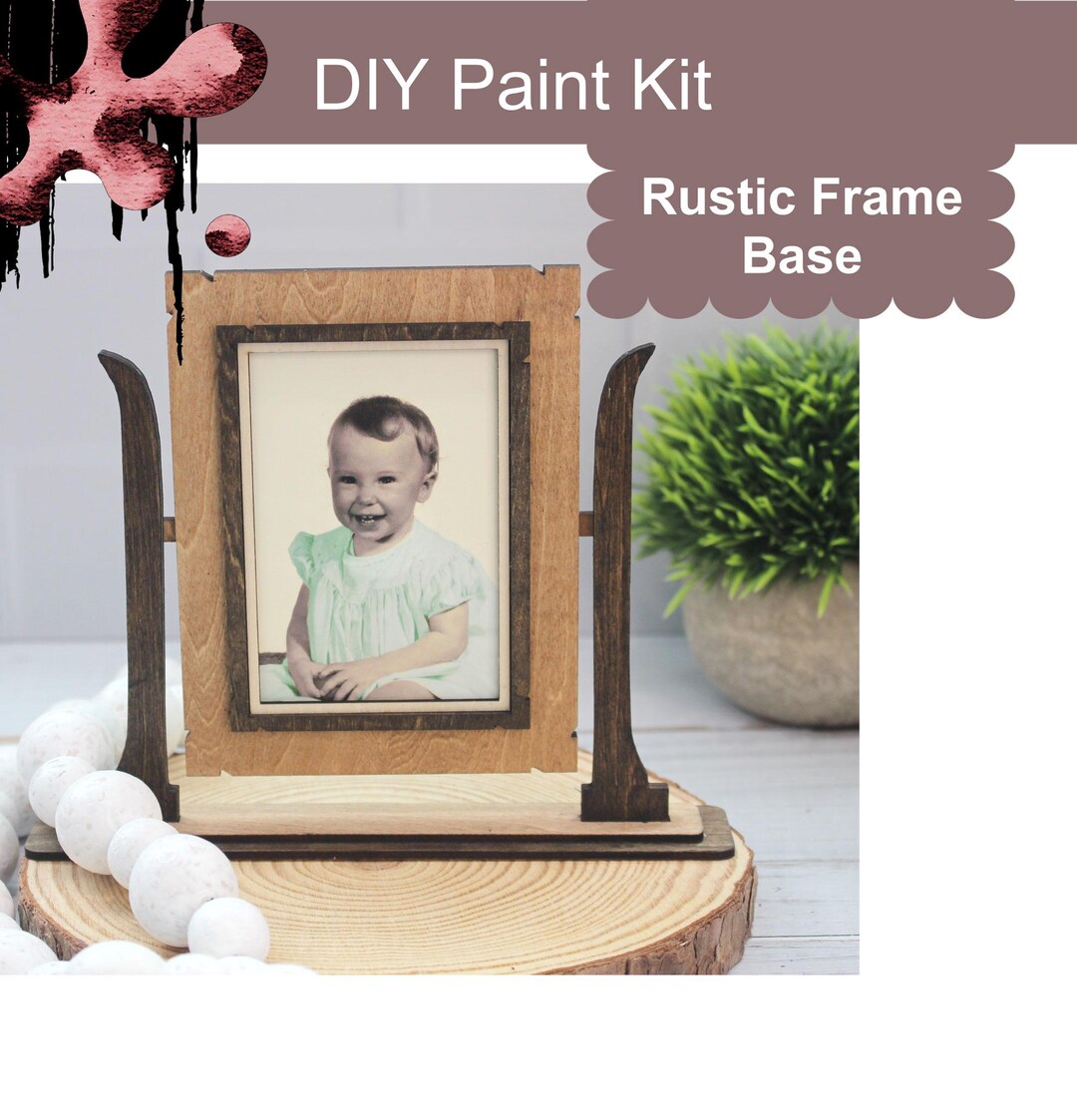 Rustic Picture Frame Stand for Inserts, DIY Wood Project, DIY ...