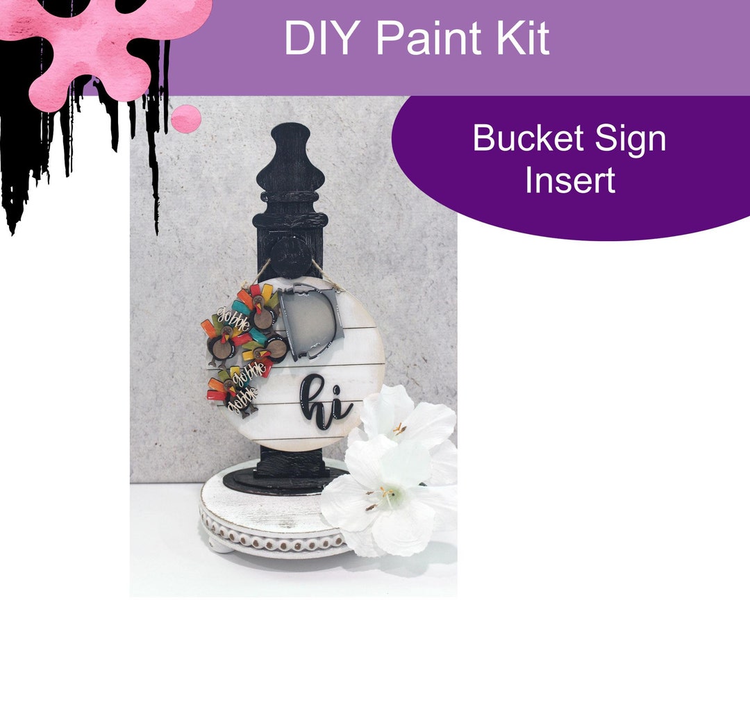 Pouring Bucket Sign Insert, DIY Wood Project, Tiered Tray Decor, DIY ...