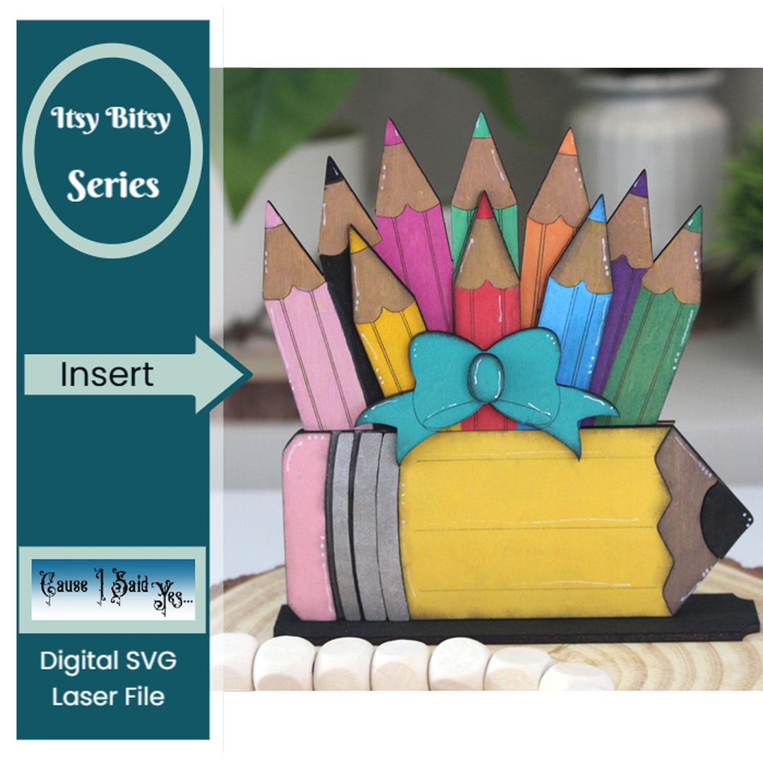 Interchangeable Pencil Bouquet Insert, Home Decor, Tiered Tray Decor ...