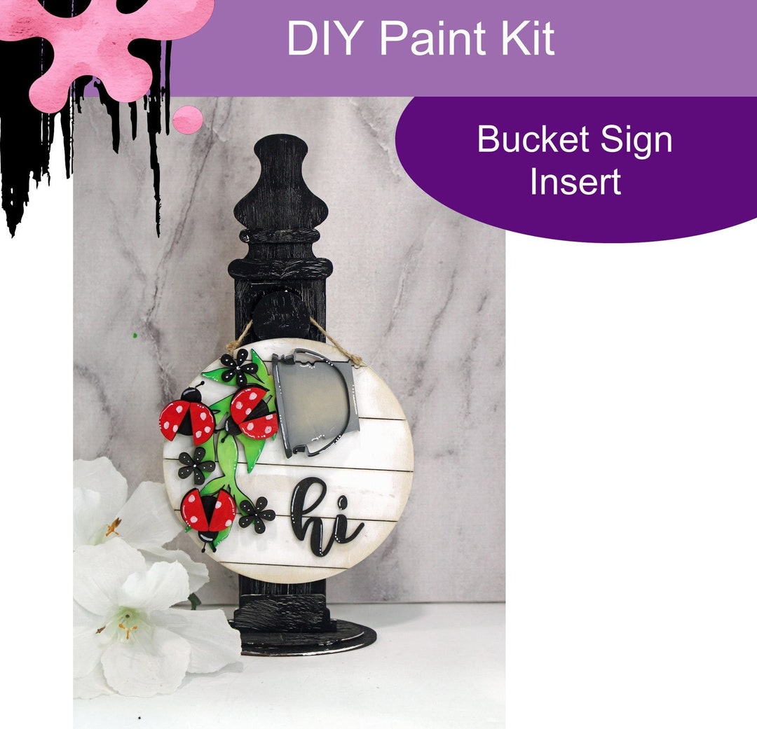 Pouring Bucket Sign Insert, DIY Wood Project, Tiered Tray Decor, DIY ...