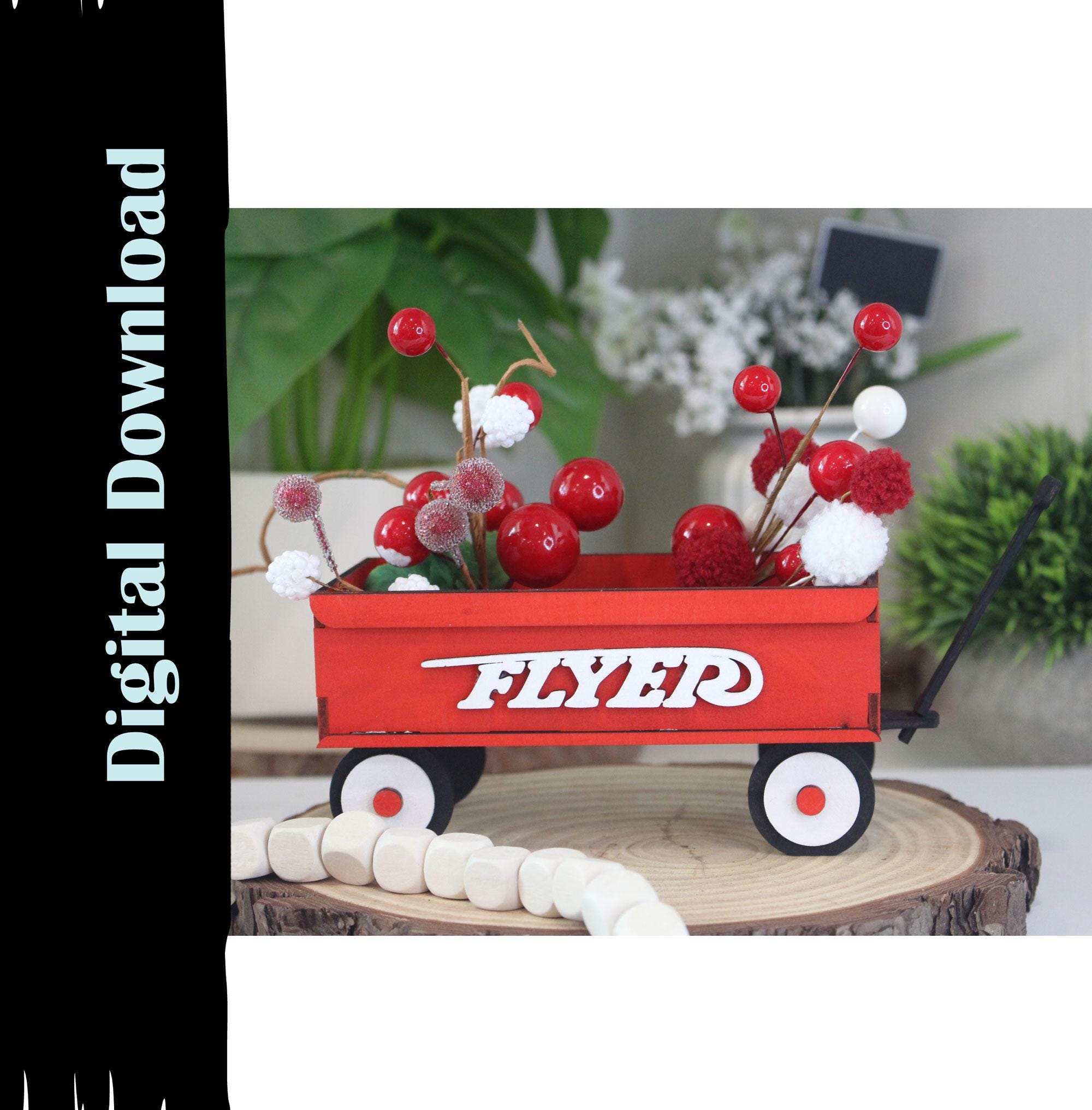Adorable Wagon for Christmas Elf or Candies, Shelf Sitter, Digital ...