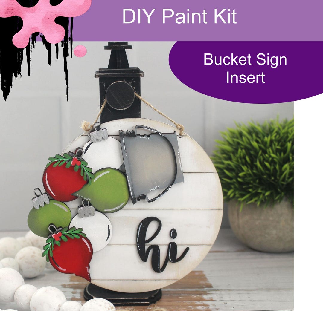 Pouring Bucket Sign Insert, DIY Wood Project, Tiered Tray Decor, DIY ...