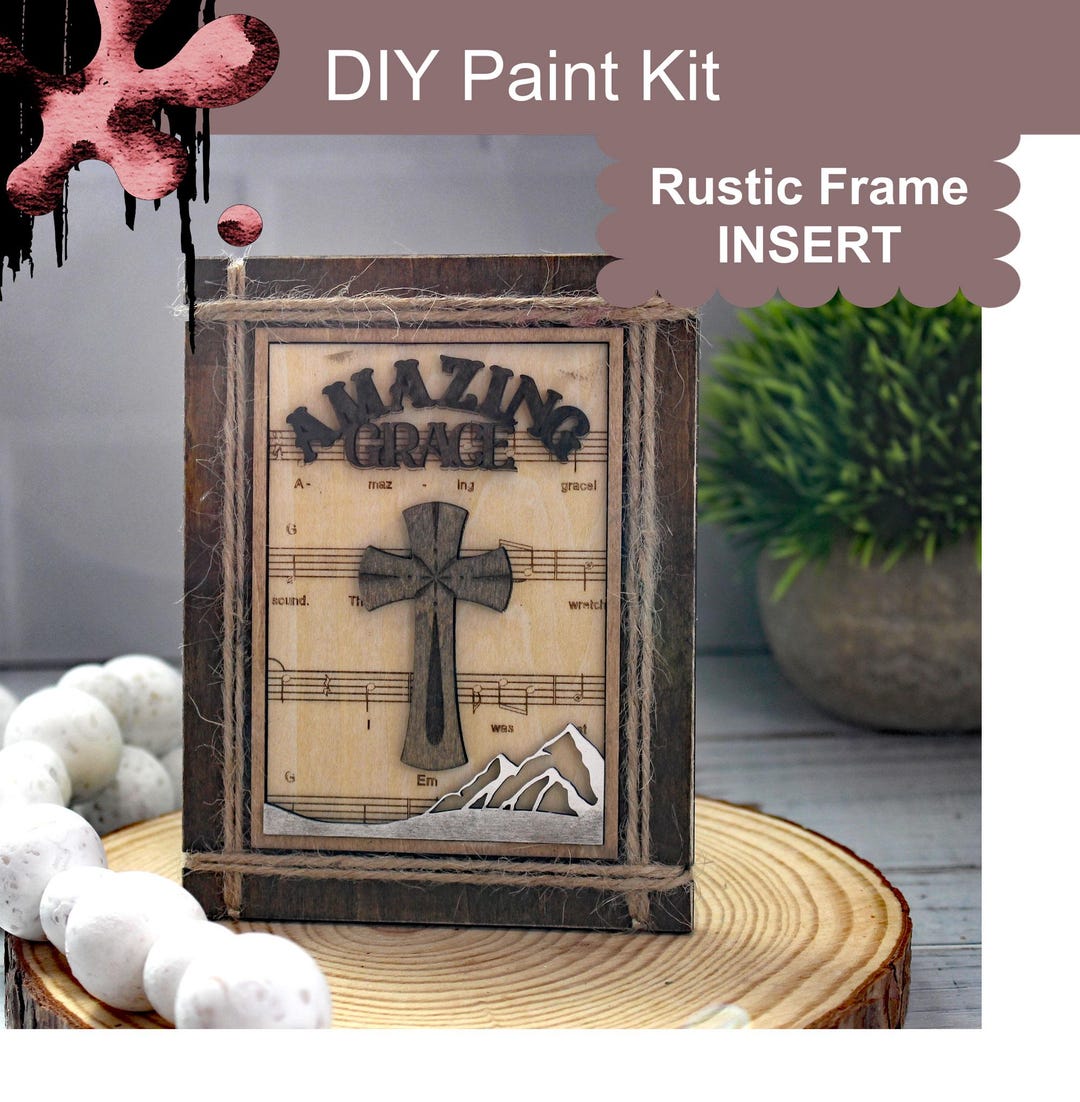 Rustic Frame Insert, DIY Wood Project, Tiered Tray Decor, DIY ...