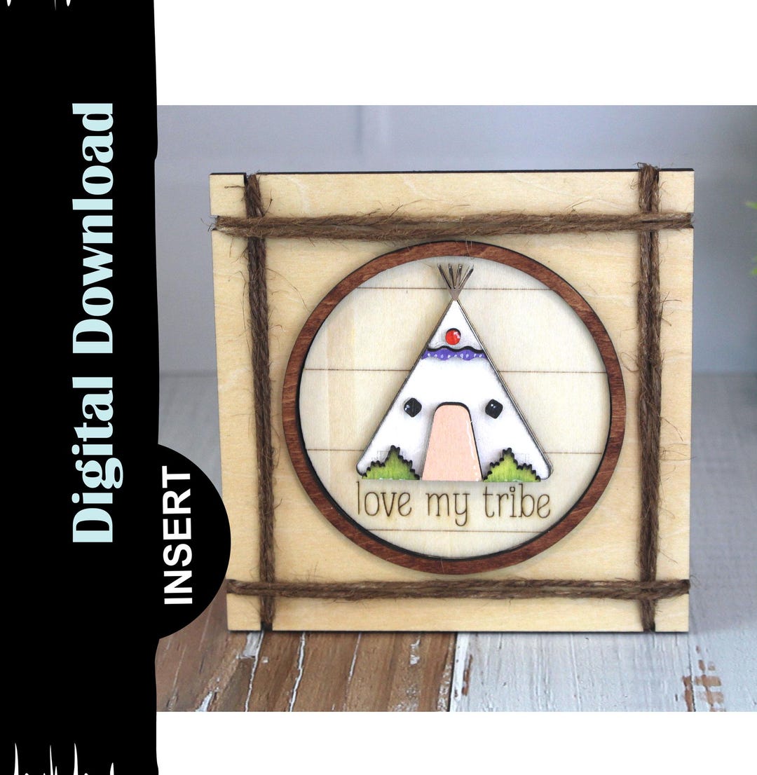 Interchangeable Tribe Teepee Insert for Snazzy Frame, Tiered Tray Decor ...