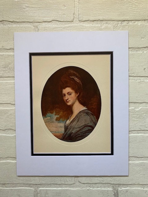 Lady Craven: Stampa antica originale -- Da 'Romney' di Randall Davies ...