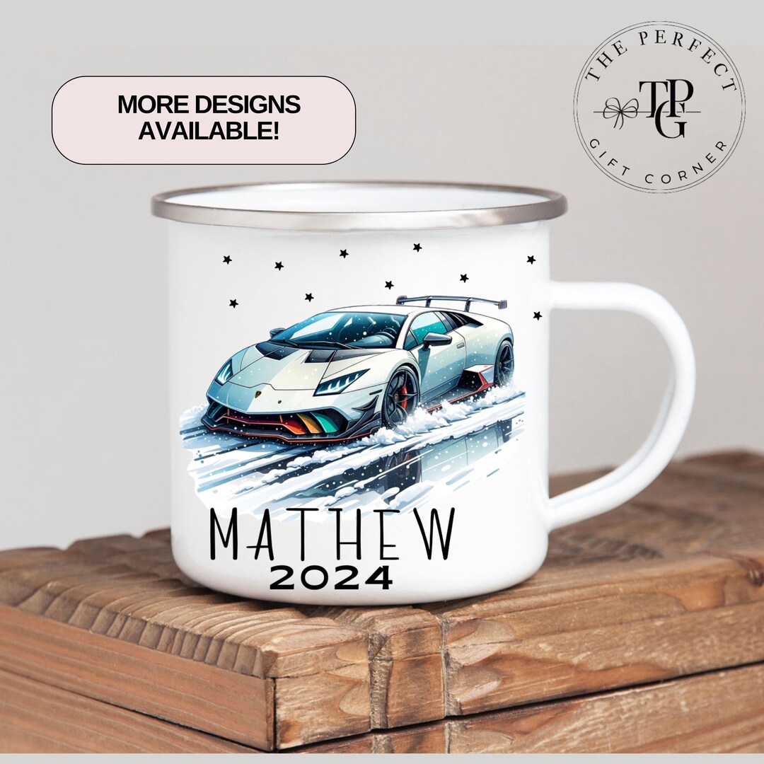 Personalized Race Car Mug: Gift for Boys, Car Lovers - Etsy
