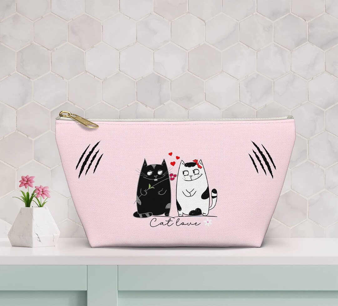 Cat Gift Cat Makeup Bag Gift for Cat Lover Gift for Cat Owner Gift for ...