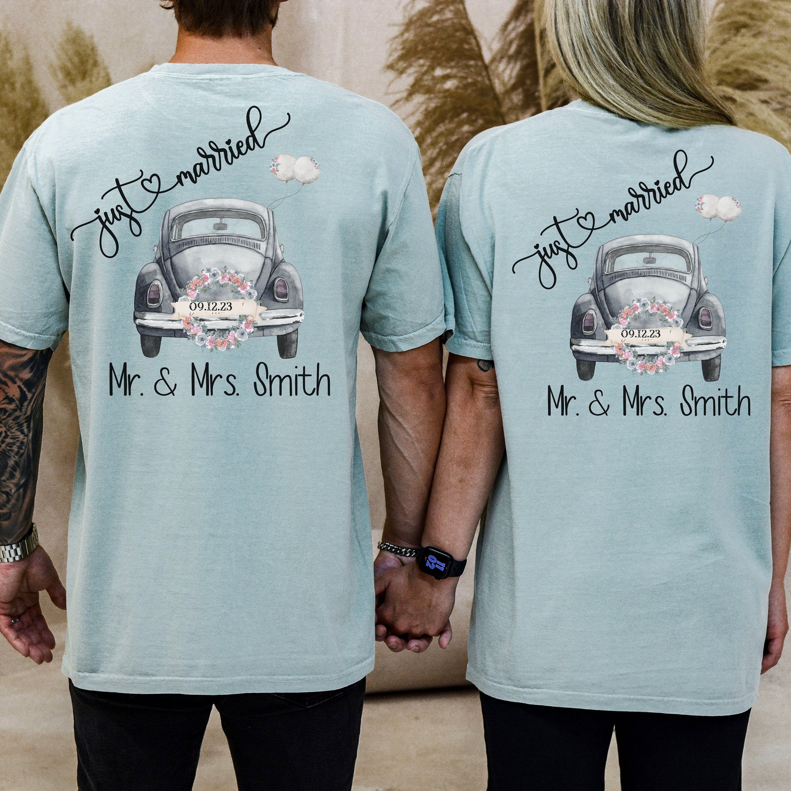 Just Married Shirts Personalized Just Married Comfort Shirts - Etsy