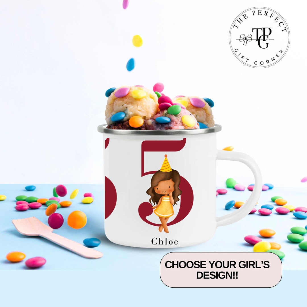 Personalized Mug for Girls With 9 Different Designs Hot Chocolate Mug ...