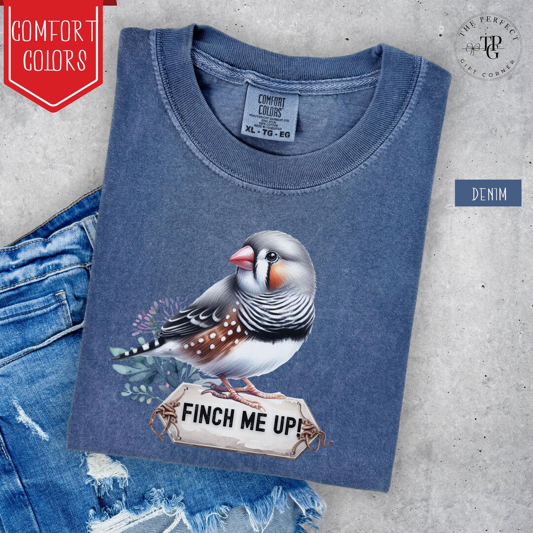 Zebra Finch Bird Shirt: Comfort Colors Birdwatcher Gift - Etsy