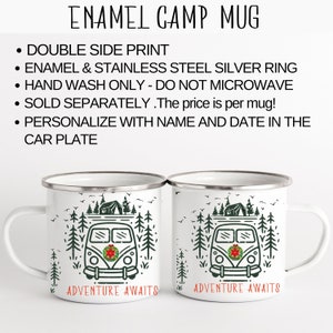 Adventure Awaits Camp Mug, Grentree Mug, Adventure Mug, Campfire Mug ...