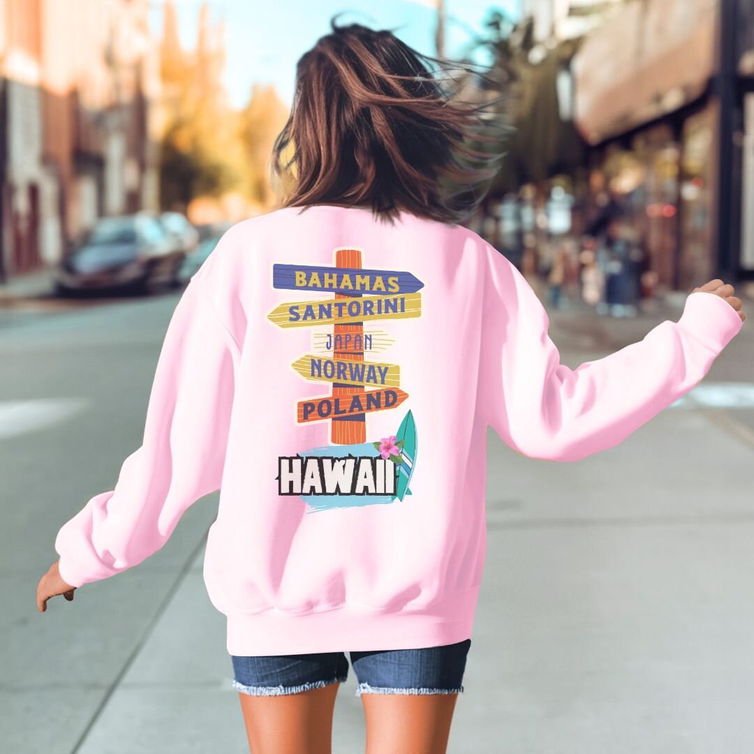Hawaii Sweatshirt Hawaii Crewneck Sweatshirt, Hawaii State Women ...