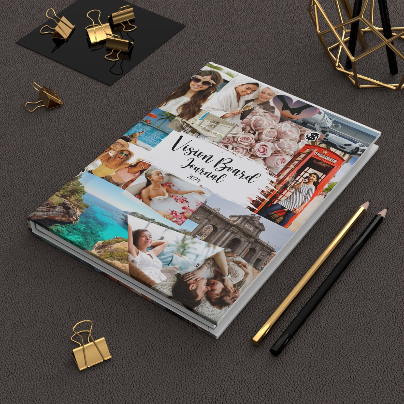 Vision Board 2024 Journal Notebook Manifestation Journal - Etsy