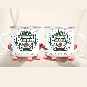Adventure Awaits Camp Mug, Grentree Mug, Adventure Mug, Campfire Mug ...