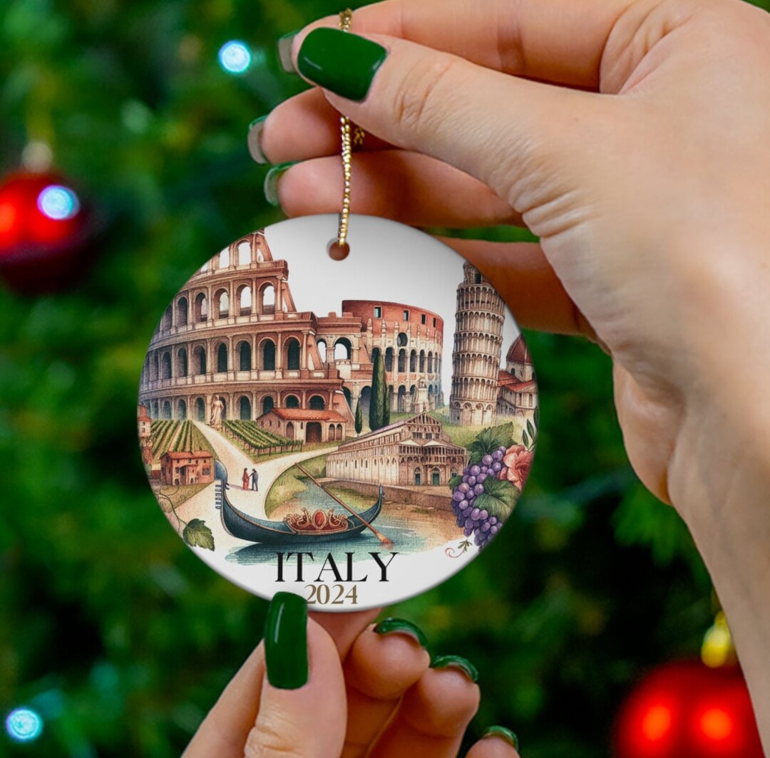 Italy Ornament Italy Christmas Ornament Italy Travel Gift Italy Wedding ...