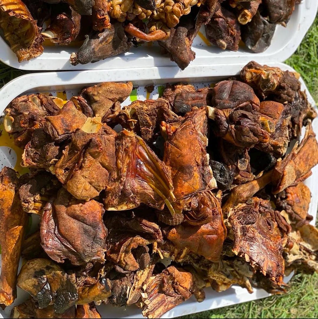 Nigeria Oven Grilled Ram Meat With Skin (agemawo) 10 Large Yummy Spiced ...