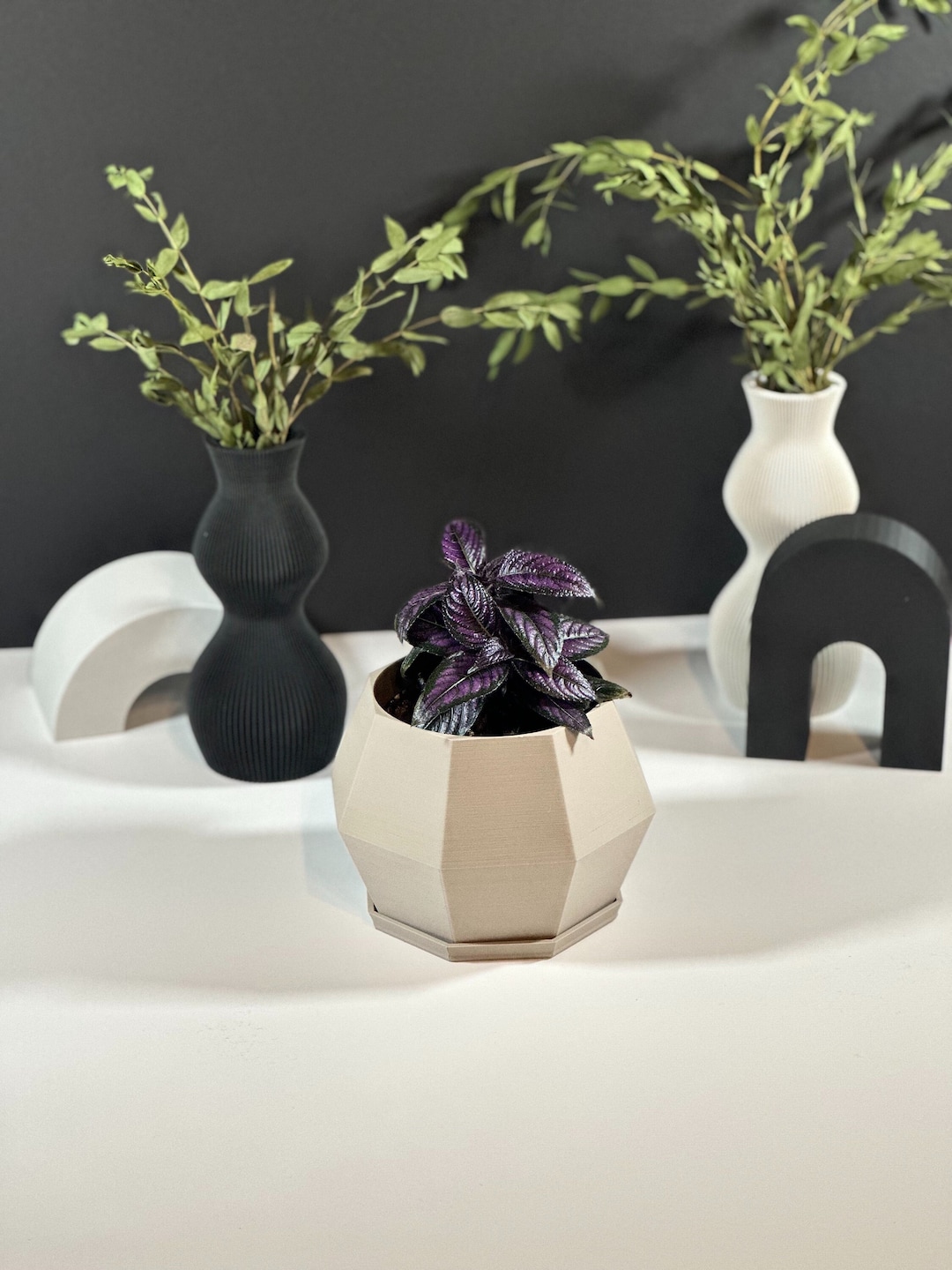 Octopot: 3D Printed Plant Pot With Drip Tray - 4 Inch Biodegradable PLA ...