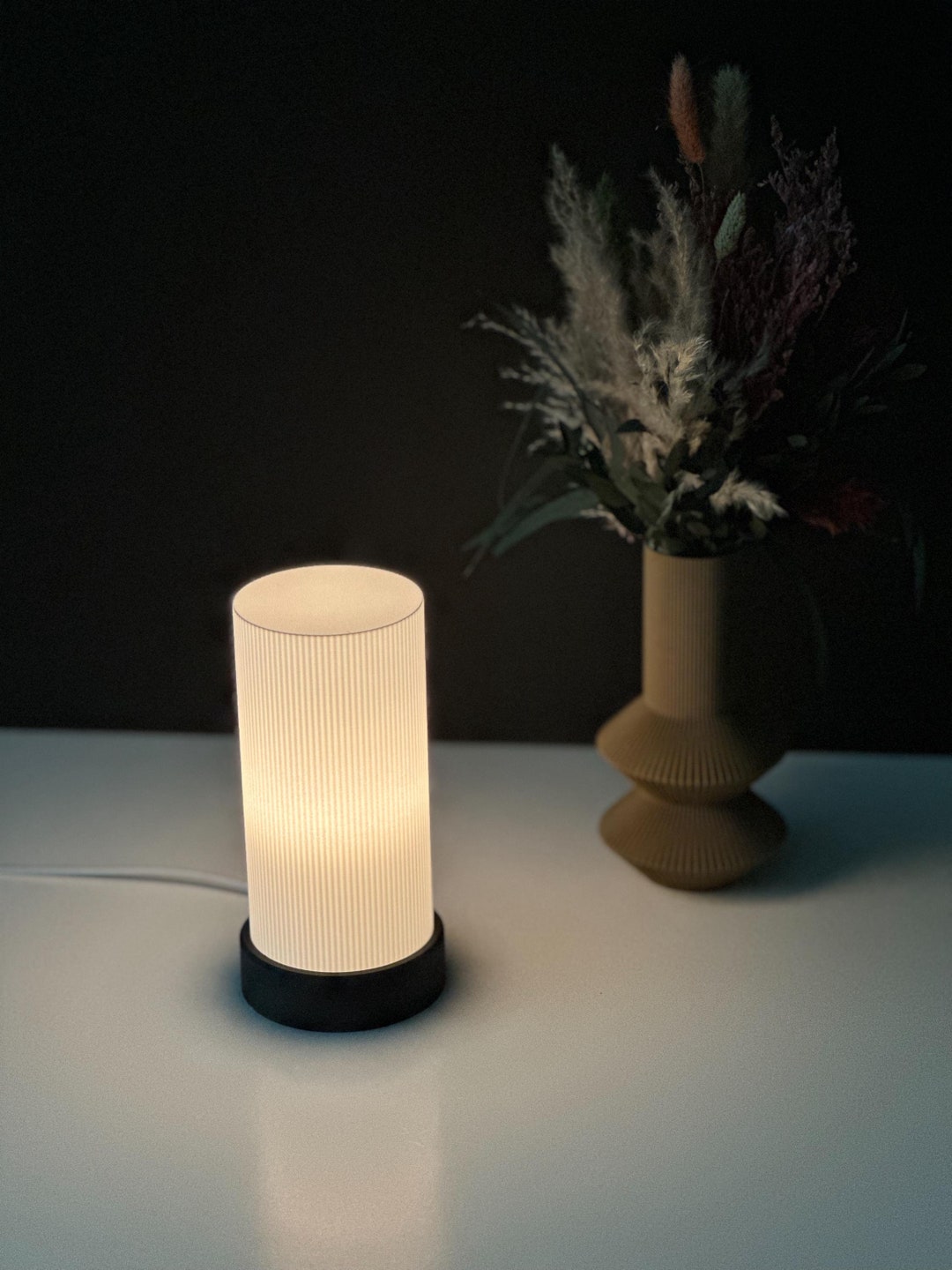 3D Printed Smart Desk Lamp: Minimalist Home Office LED Light - Etsy