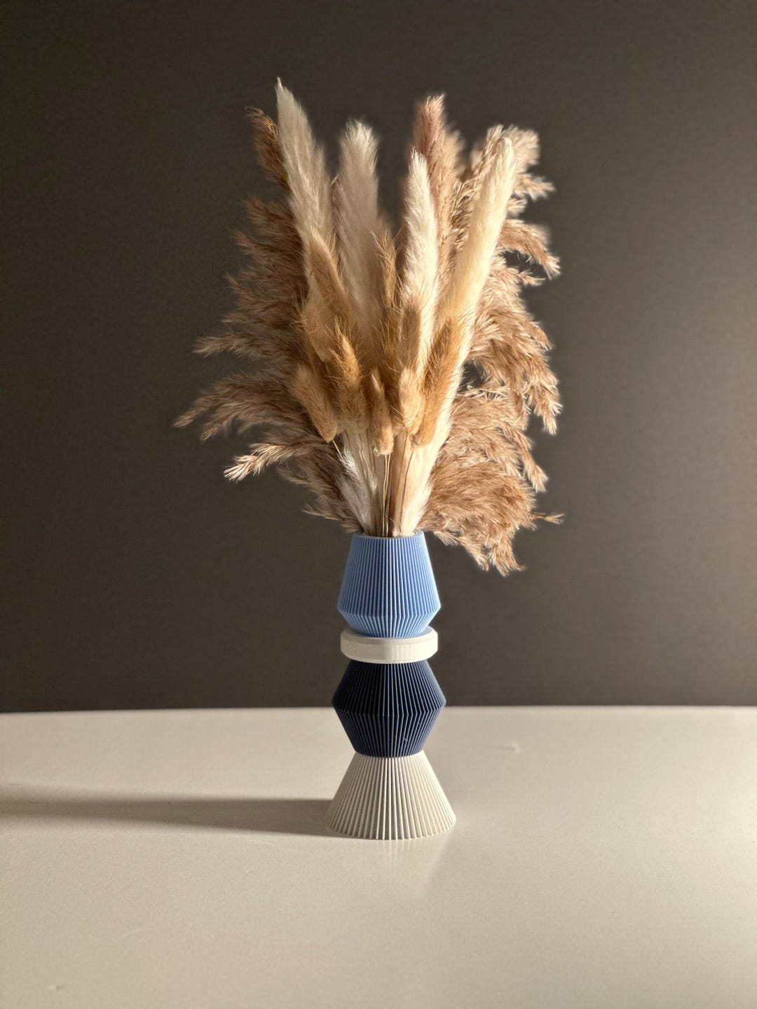 WHITE - MODULAR Dry Vase Custom Gift Luxury Dry Vase System 3D Printed ...