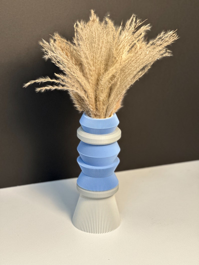 MODULAR 10 Modern Vase Unique Minimalist Vases 3D Printed Vase Custom ...