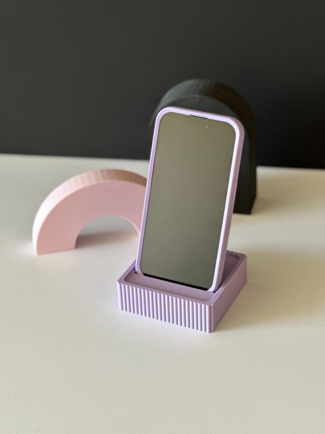 STL FILE - RETRO Phone Stand 3D Printer File Eco-friendly Minimalist ...