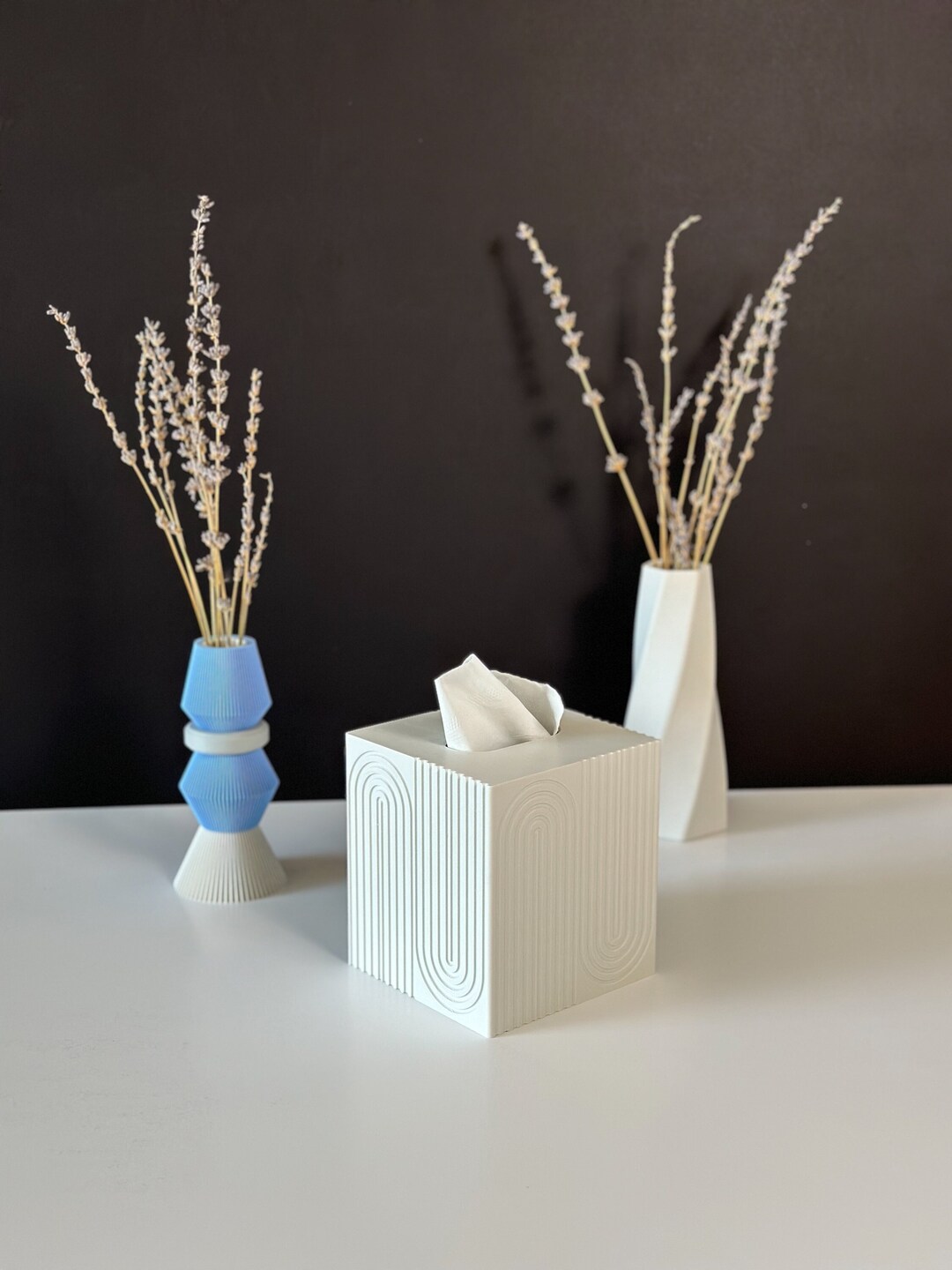 STL FILE - ARCHES Minimalist 3D Printed Decorative Tissue Box Cover ...