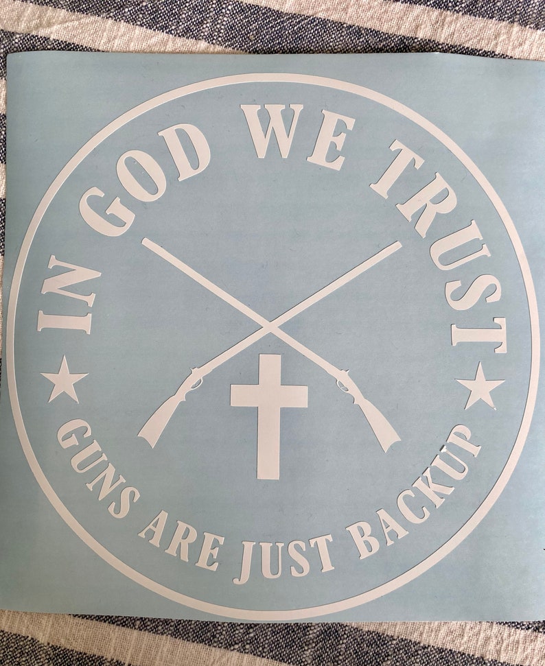In God We Trust Vinyl Decal - Etsy