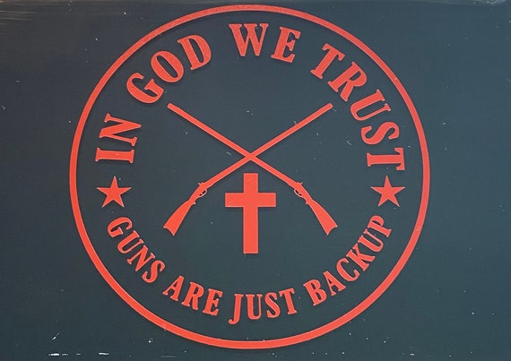 In God We Trust Vinyl Decal - Etsy