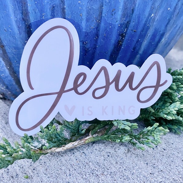 Jesus is King Stickers - Etsy