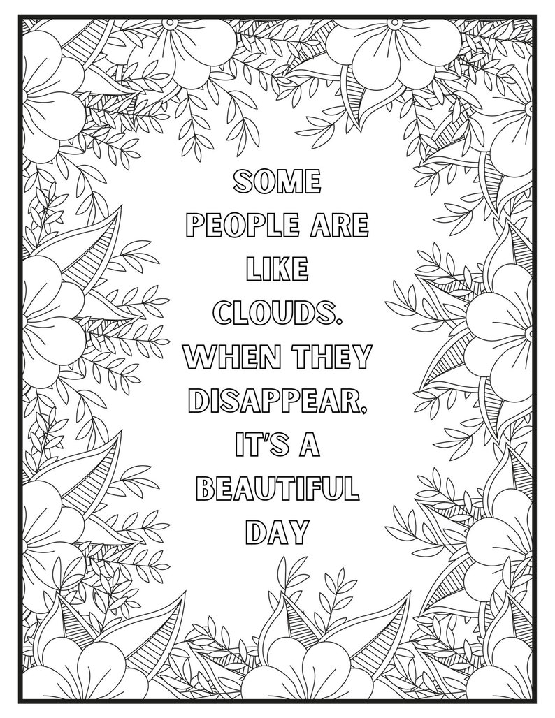 Sarcastic Coloring Pages Sarcastic Digital Downloads Funny Coloring ...