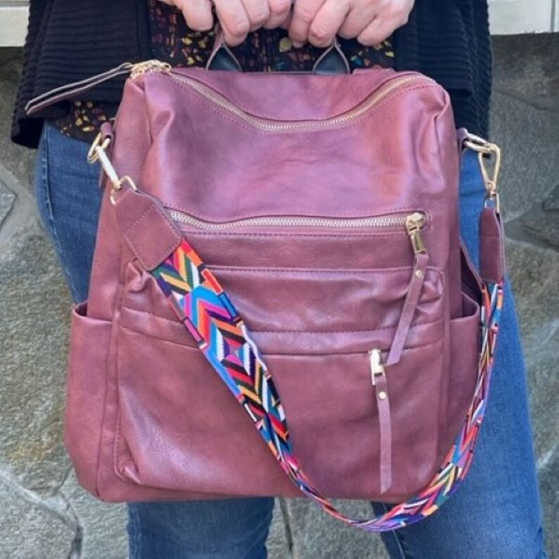 White Backpack Purse Convertible Backpack Purse Guitar - Etsy