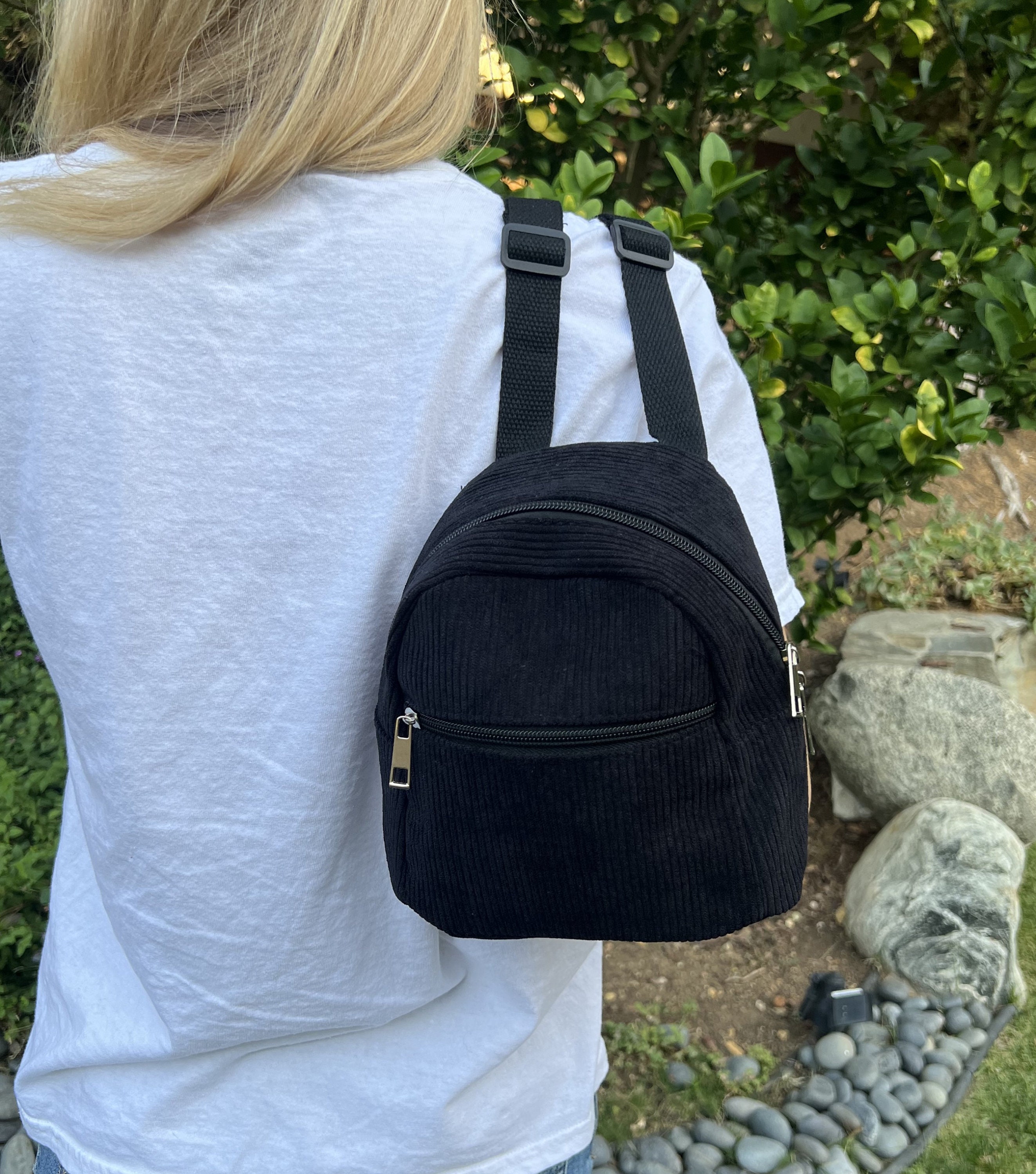 Black Mini Backpack Mini Backpack Purse Small Black Backpack Little ...