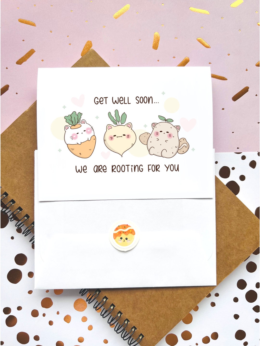Get Well Soon We Are Rooting for You | |take Care| Blank Greeting Card ...