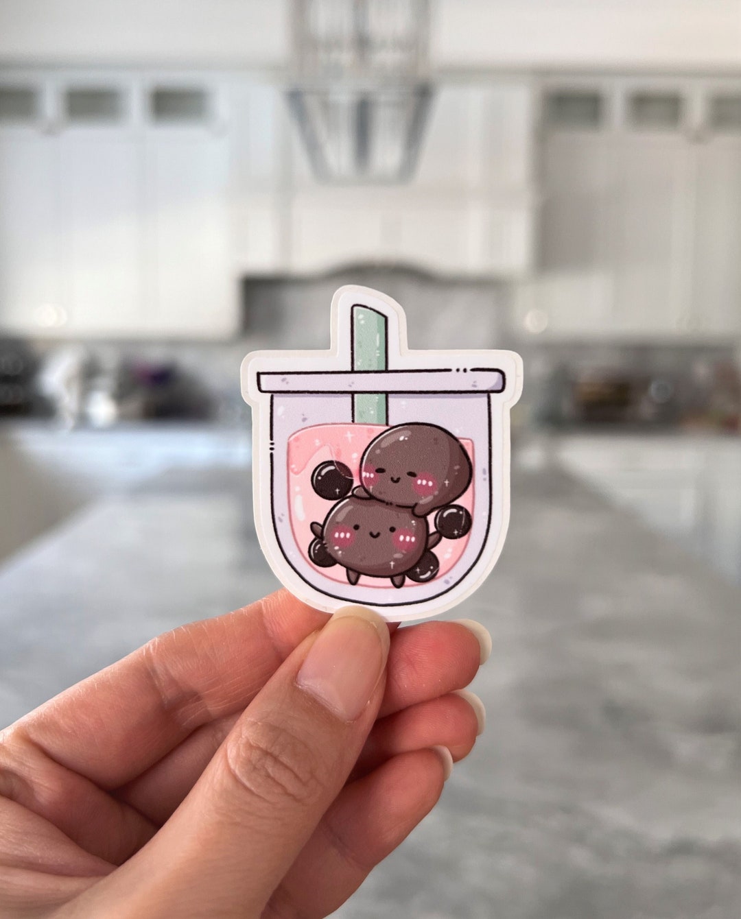 Cute Boba Tea Sticker | Bubble Tea Stickers | Asian Drinks | Waterproof ...