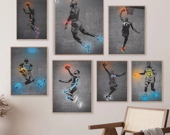 Nba Wall Decor - Etsy