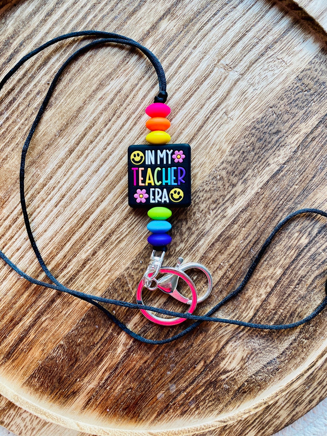 Beaded Lanyard, Teacher Lanyard, Lanyard for Teacher, Teacher ...