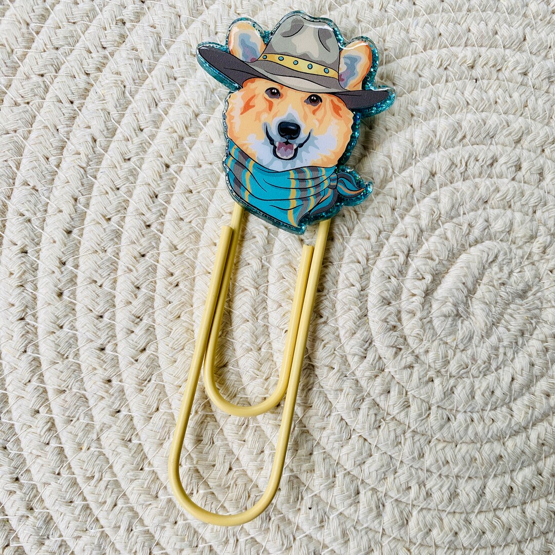 Corgi Paperclip Bookmark - Etsy