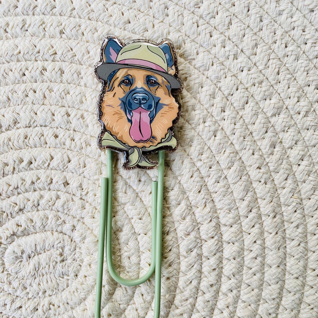 German Shepherd Paperclip Bookmark Shepherd Owner Bookmark - Etsy