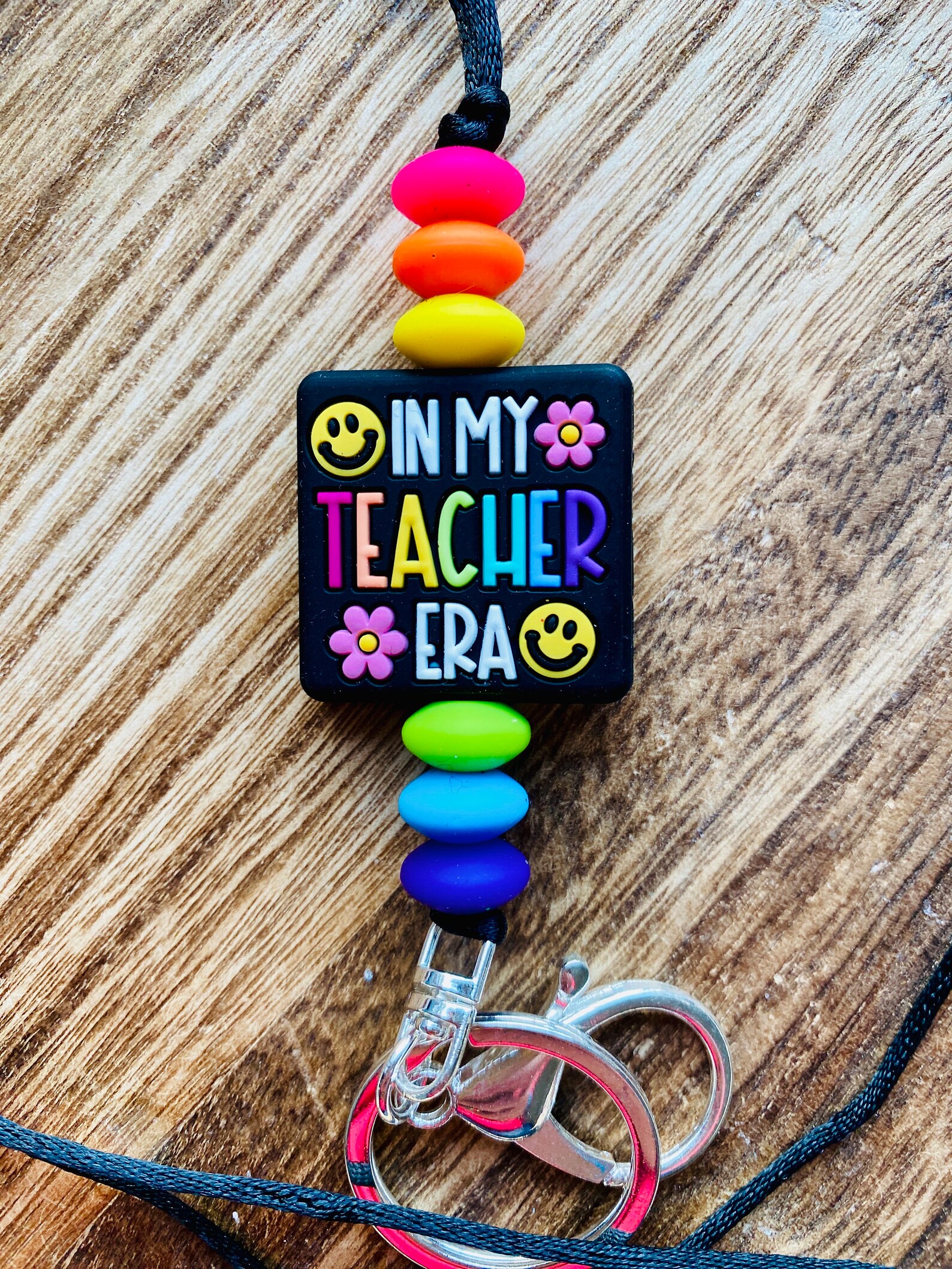 Beaded Lanyard, Teacher Lanyard, Lanyard for Teacher, Teacher ...