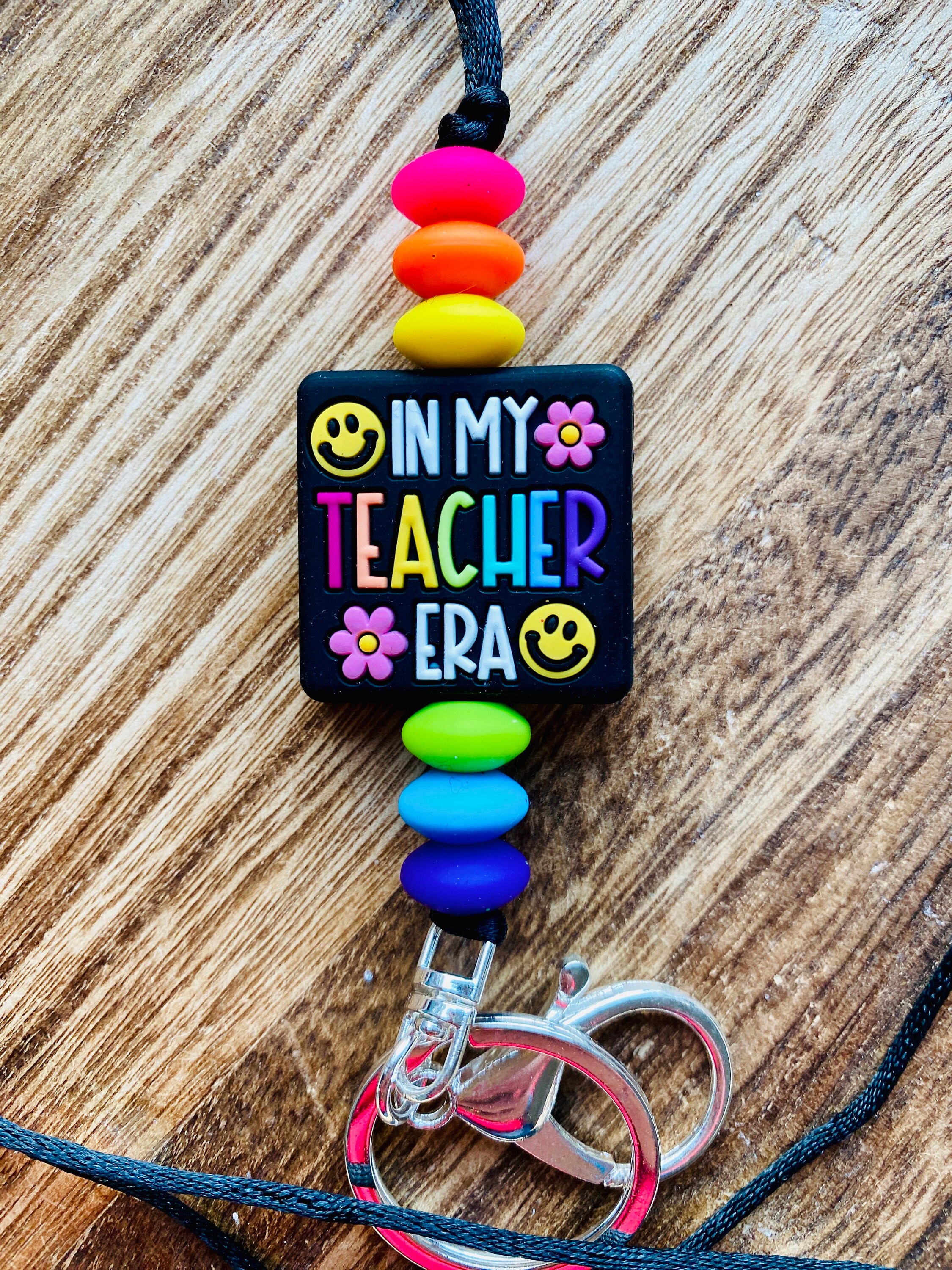 Beaded Lanyard, Teacher Lanyard, Lanyard for Teacher, Teacher ...