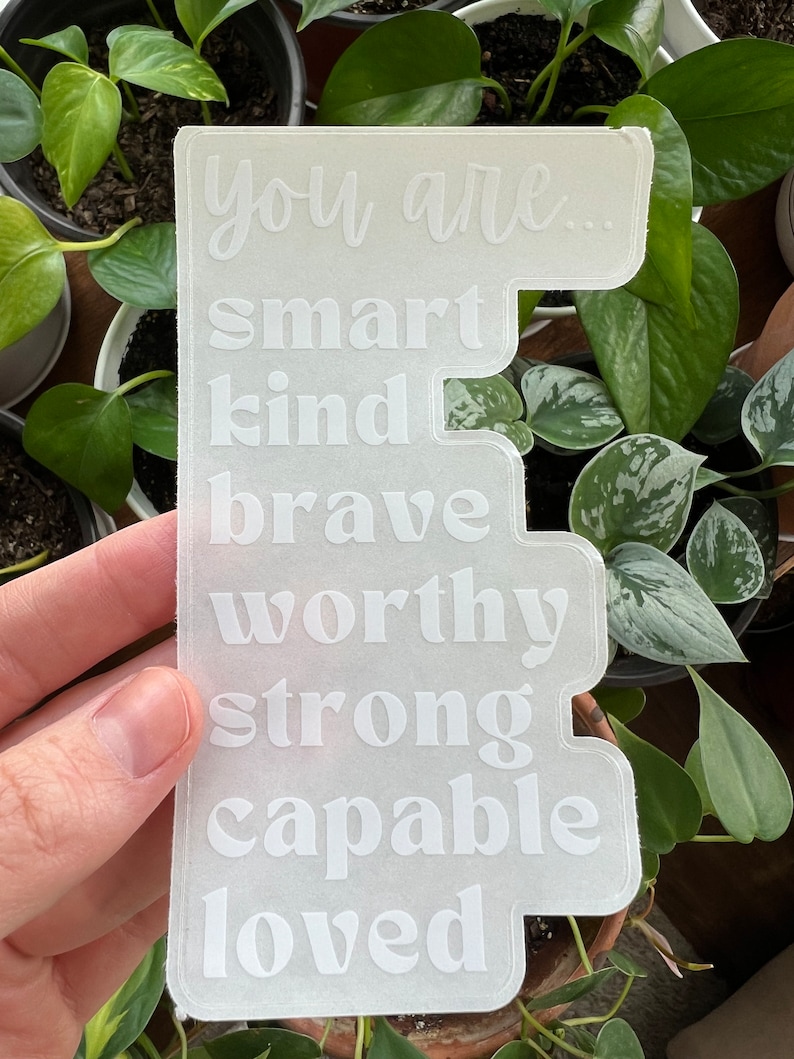 You Are... Positive Affirmation Mirror Window Reusable - Etsy