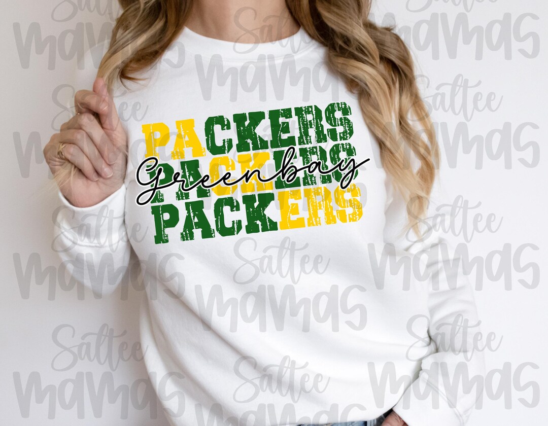 Triple Packers Stack, Green and Yellow, Greenbay Football Png - Etsy