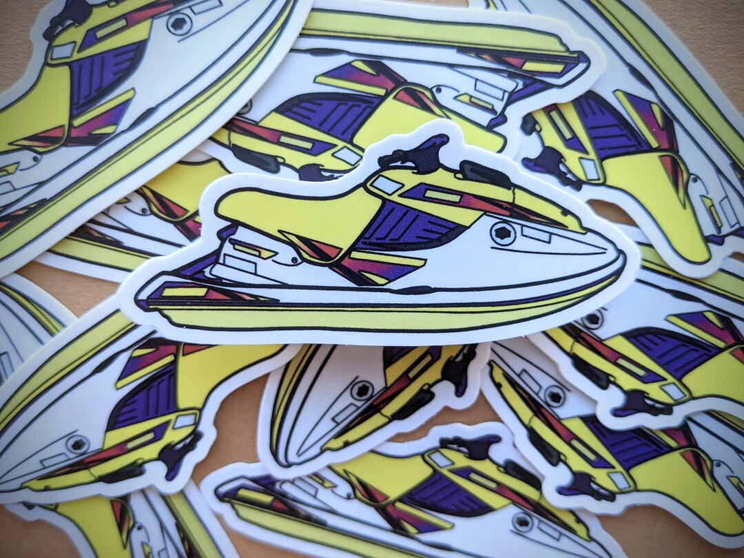 Blaster Yellow Yamaha Jet Ski Inspired Artwork Outdoor - Etsy