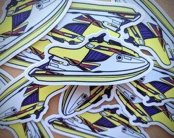 JET SKI Line Drawing Vinyl Decal Sticker Jet Ski Decal Jet - Etsy