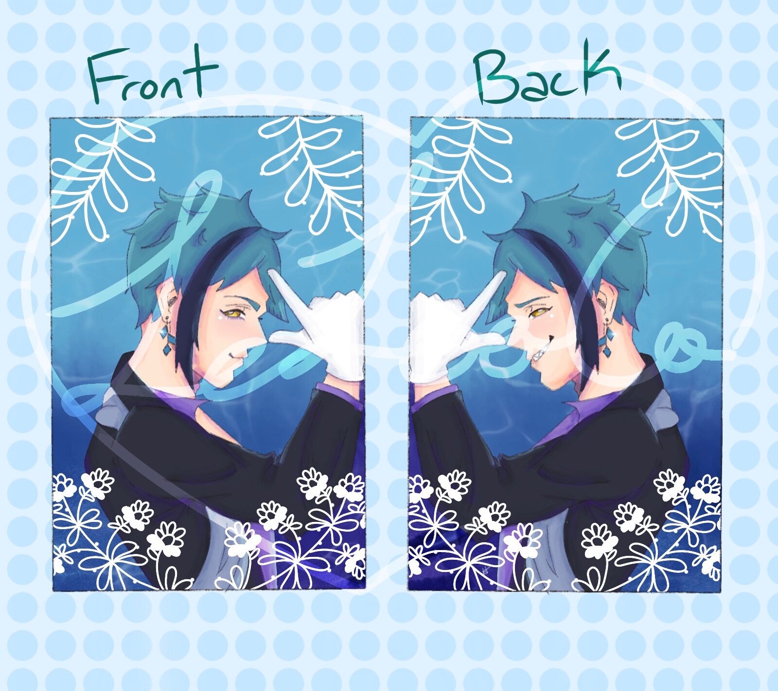 Jade and Floyd Double Sided Acrylic Charm TWST - Etsy